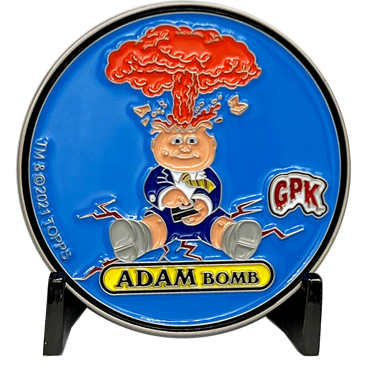 Adam Bomb Challenge Coin with Mini Card inset on back only 50 made GPK – www.CollectiblesNation ...