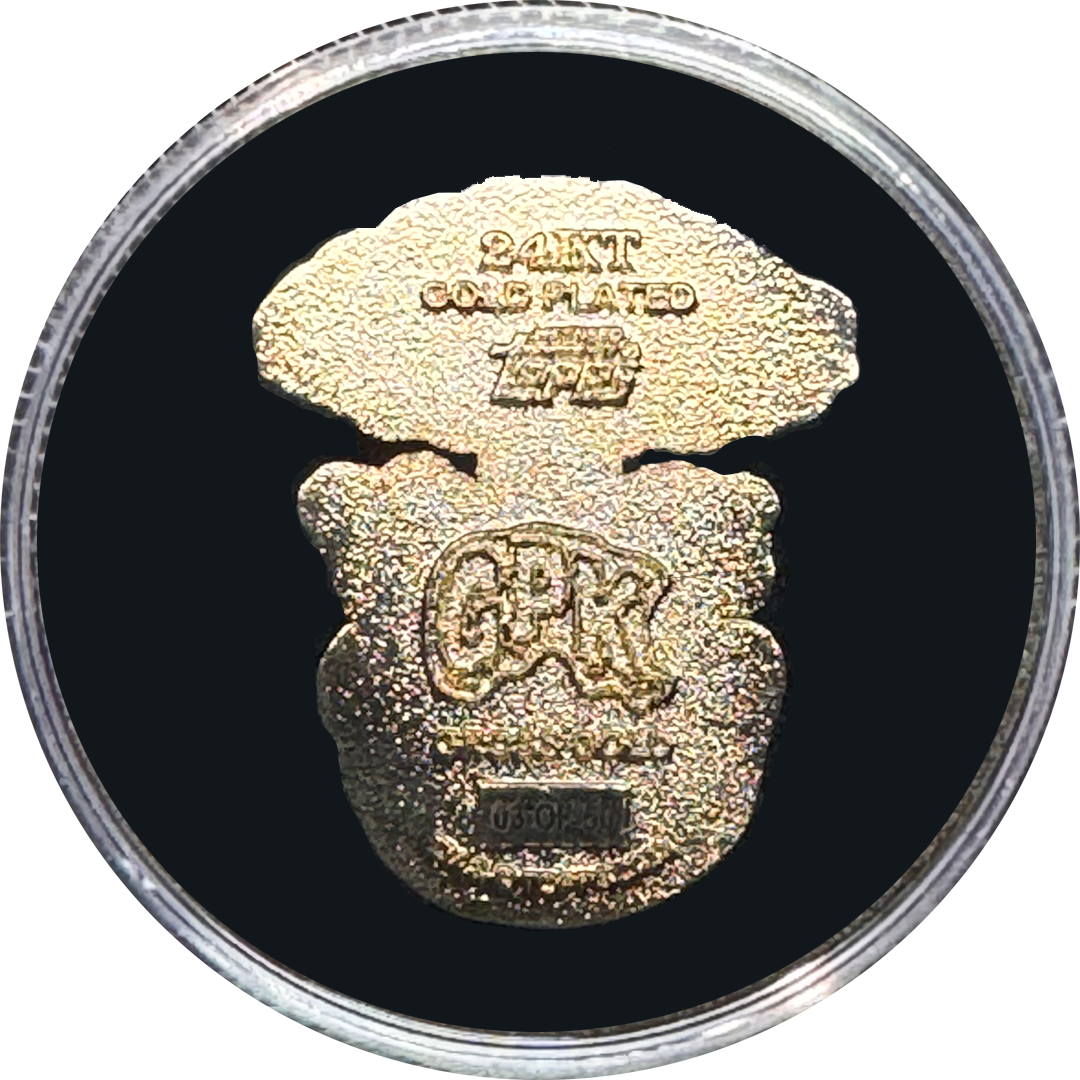 GPK-BB-007 Gross Gold 24 KT Gold plated Adam Bomb Challenge Coin Offic ...