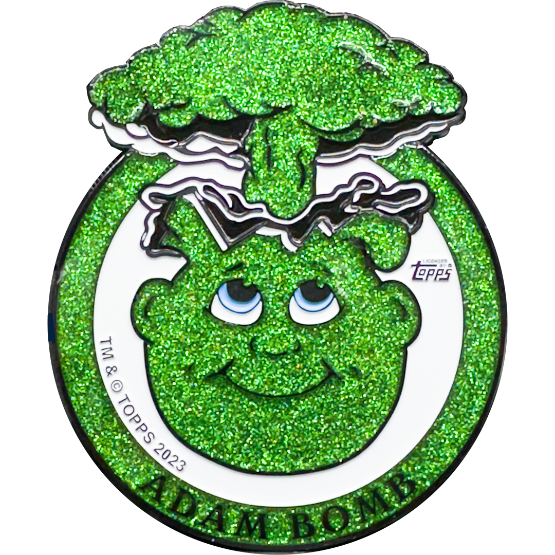 Snot Green Glitter **HUGE** 4 inch Adam Bomb Challenge Coin limited to ...
